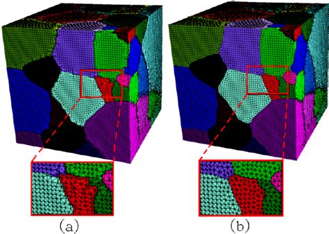 A The Original Tetrahedral Mesh B The Improved Tetrahedral Mesh Download Scientific Diagram