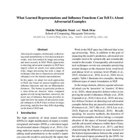what learned representations and influence functions can tell us about