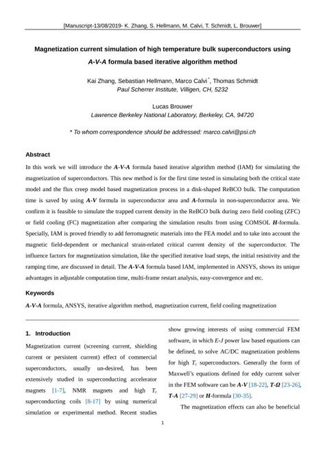 Pdf A V A Formula Based Iterative Algorithm Method Dokumentips