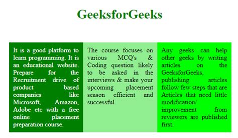 如何使用 Css 并排浮动三个 Div？ 码农参考