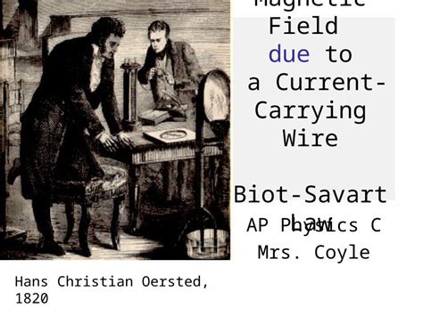 ppt magnetic field due to a current carrying wire biot savart law ap