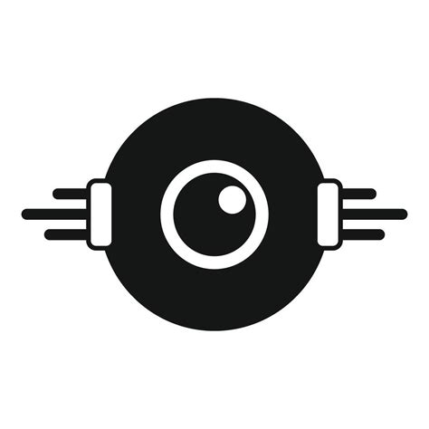 Round Web Camera Transmitting Data Signal Icon 49557458 Vector Art At