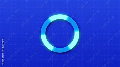 4k Simple And Clen Loading Animation With Digital Dots Grid Moving In