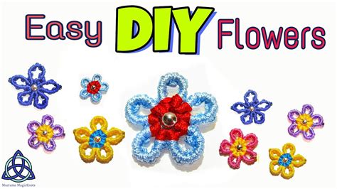 Macrame Simple Flower Tutorial YouTube