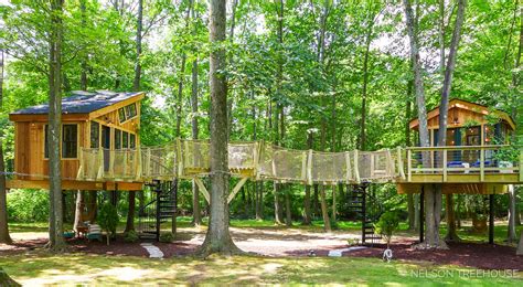 How We Build Bouncy Suspension Bridges To Treehouses Nelson Treehouse