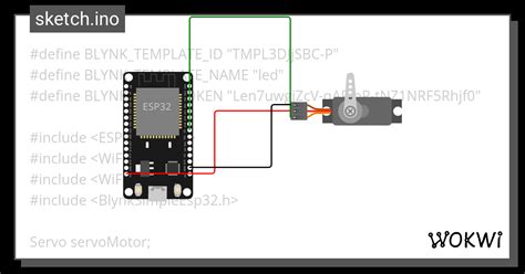 Blynkesp32servo Wokwi Esp32 Stm32 Arduino Simulator
