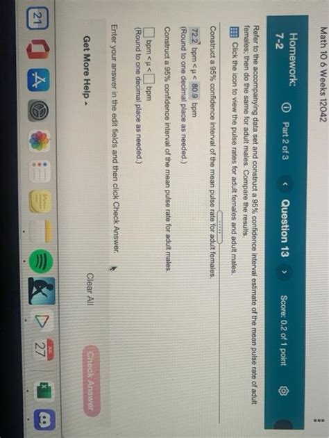 Solved Homework 7 2 Part 1 Of 2 Question 12 Score 0 Of 1
