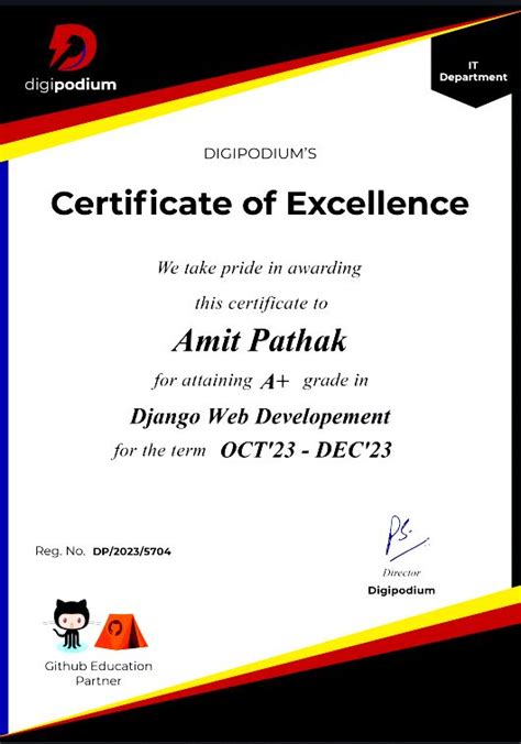 😊im Excited To Share That Ive Completed The Django Web Development Course And Received My