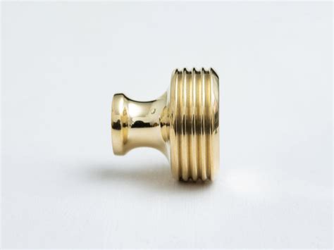 Buy Solid Satin Brass Knurled Pull Handles And Knobs Brass Bee