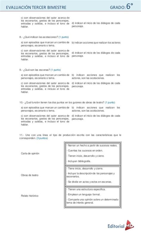 Sexto Grado Primaria Carta De Opinion Ejemplo Thomas Rivera Ejemplo