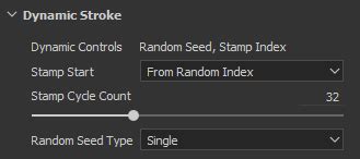 Enabling Dynamic Stroke Feature Substance D Painter