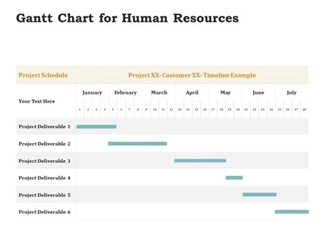 Gantt Chart For Human Resources Ppt Powerpoint Presentation Infographic Presentation Graphics