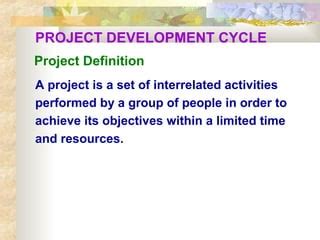 An Introduction To Project Cycle Management PPT