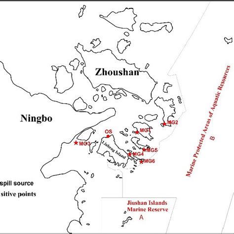 Oil Spill Source And Sensitive Points Download Scientific Diagram