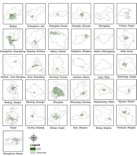UGS M Fine Grained Urban Green Space UGS Maps Of Major Cities In China