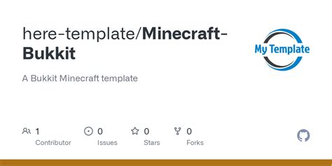 Github Here Templateminecraft Bukkit A Bukkit Minecraft Template
