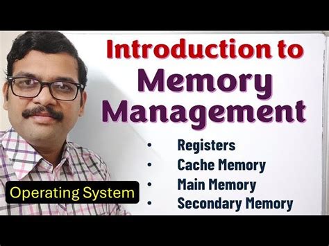 Free Video Introduction To Memory Management In OS Primary Memory Secondary Memory Cache