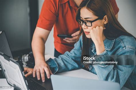 female programmer working on coding software development and web