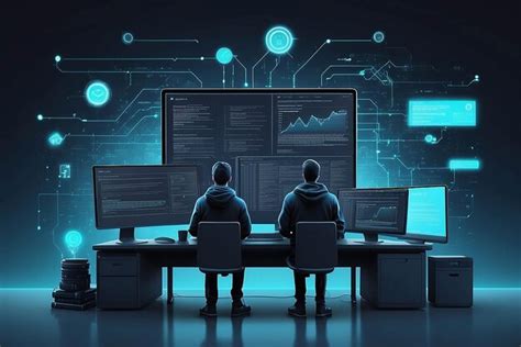 premium photo software code testing concept illustration