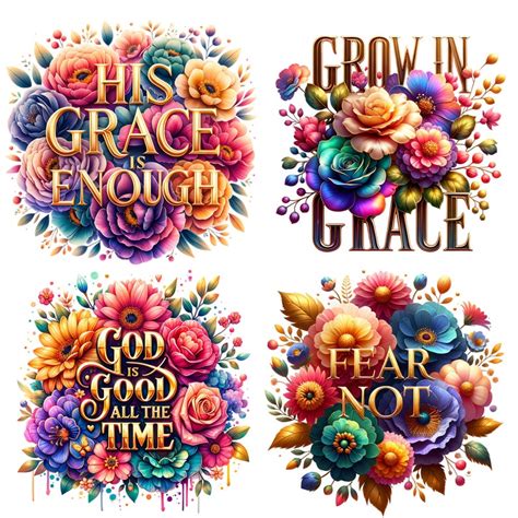 12 Floral Christian Png Bundle Religious Shirt Png Religious
