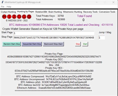 GitHub Mizogg Tkinter Power Mini Bitcoin Ethereum Tkinter GUI Hunter