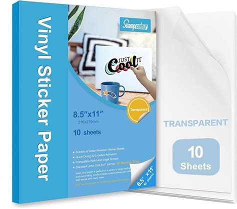 How To Make Clear Printable Vinyl Stickers Print Then Cut Tutorial