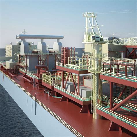 Fpso Floating Production Storage Offloading Vessel 3d Model 190 Max