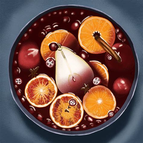 Иллюстрация Глинтвейн в стиле 2d | Illustrators.ru