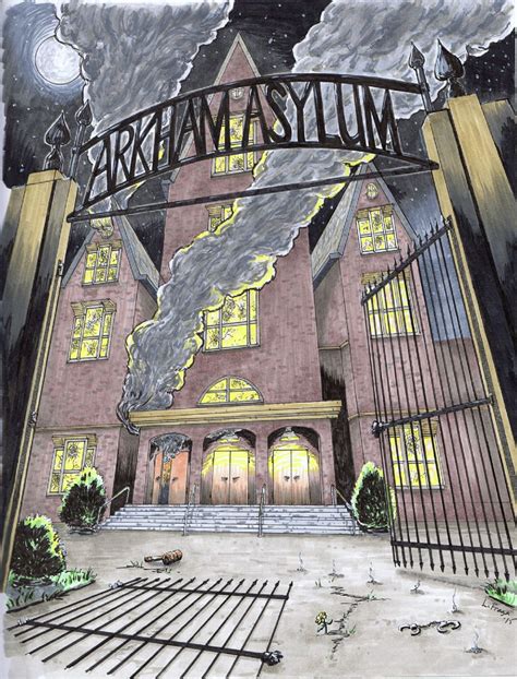Arkham Asylum In Ronald Shepherds Commission Art Work Collection