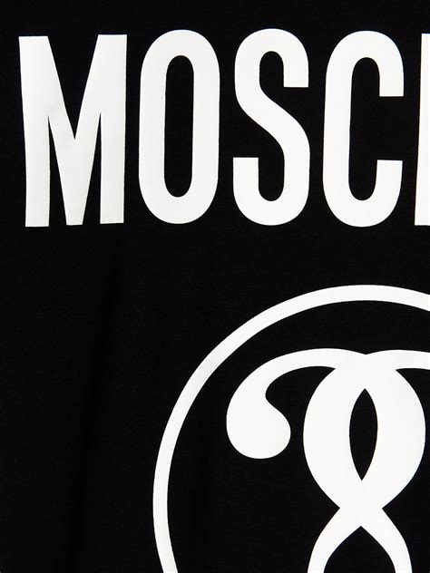 T Shirts Moschino Double Question Mark T Shirt 070370411555