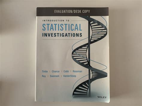 2016 Introduction To Statistical Investigation Eborn Books