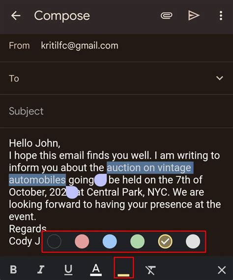 How To Highlight Text In Gmail How To Highlight Text In Gmail