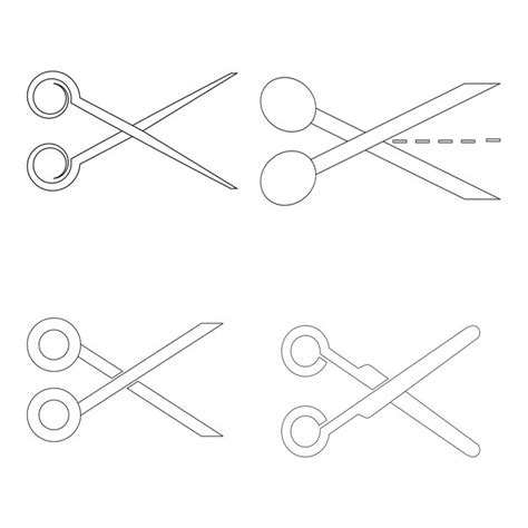 Premium Vector Cutting Scissors Icon Vector Illustration Design
