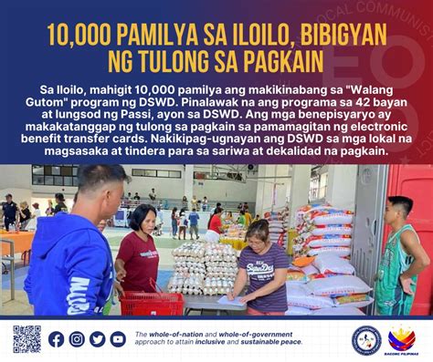 National Task Force To End Local Communist Armed Conflict 10 000 Pamilya Sa Iloilo Bibigyan