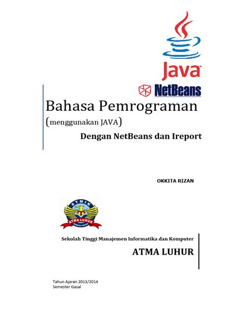 modul praktikum java database ireport pdf