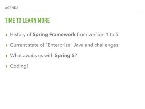 spring framework 5 history and reactive features ppt