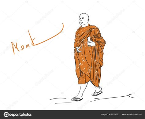 Buddhist Monk Drawing