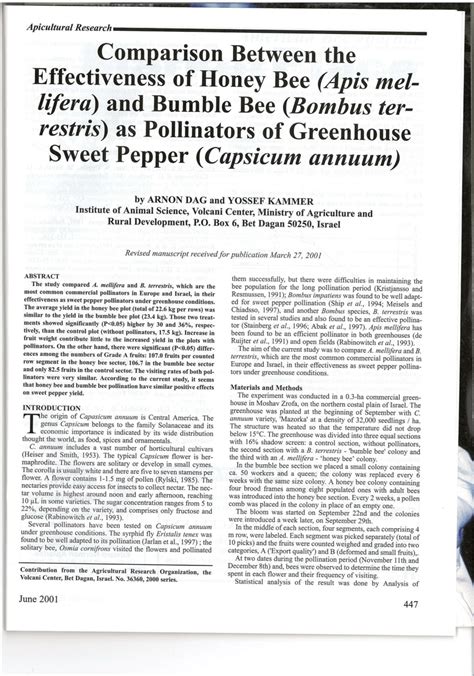 Pdf Comparison Between The Effectiveness Of Honeybee Apis Mellifera