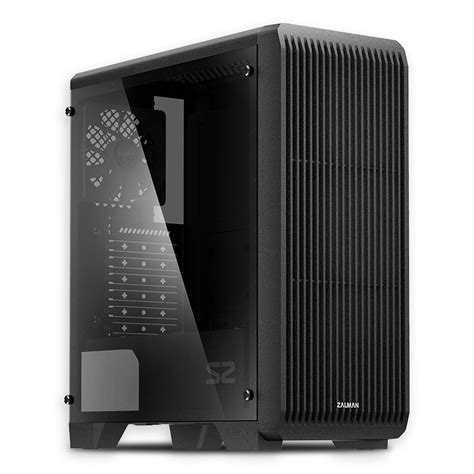 Buy Zalman S Tg Atx Mid Tower Pc Case X Mm Fans Pre Installed