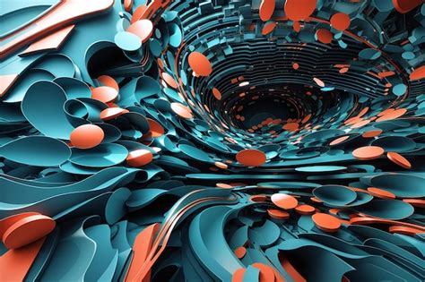 Premium Ai Image 3d Abstract Technology Background