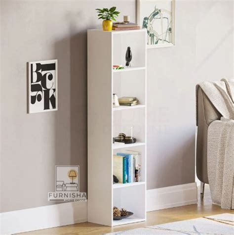 Furnisha 5 4 3 2 Tier Cube Bookcase Shelving Storage Unit White Book Shelf Bd