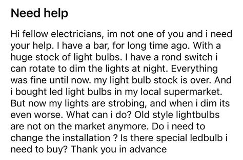 Led Bulbs Issue Relectricity
