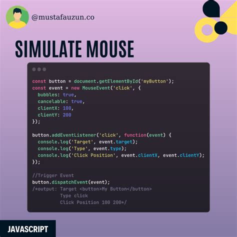 Javascript Simulate Mouse Mustafa Ateş Uzun Blog
