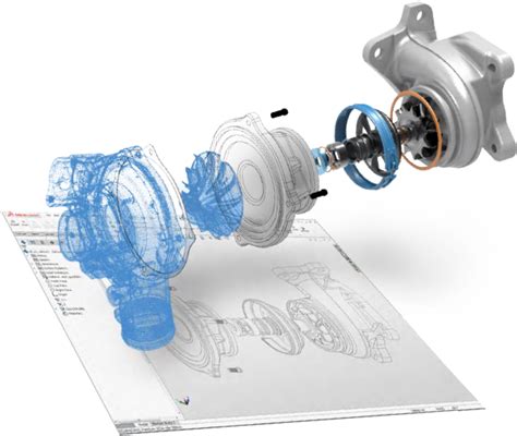Download Exploded View Car Turbocharger Design