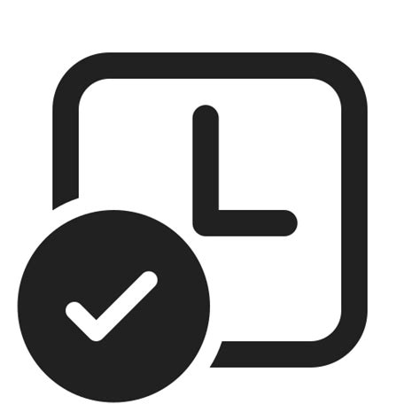Shifts Checkmark Regular User Interface And Gesture Icons