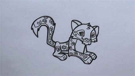 Easy Snow Leopard Drawing Ideas How To Draw