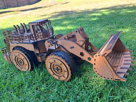 Laser Cut Caterpillar 994 Wheel Loader 3d Model Kit Vector File Vectors File