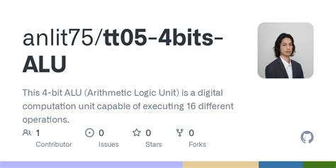 Github Anlit Tt Bits Alu This Bit Alu Arithmetic Logic Unit
