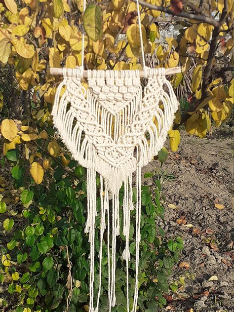 Macrame Tapestry Macrame Wall Hanging Above Bed Boho Macrame Etsy