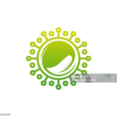 네이처 테크 로고 템플릿 그린 테크놀로지 로고 컨셉 벡터 개념에 대한 스톡 벡터 아트 및 기타 이미지 개념 고체 곡초류 Istock